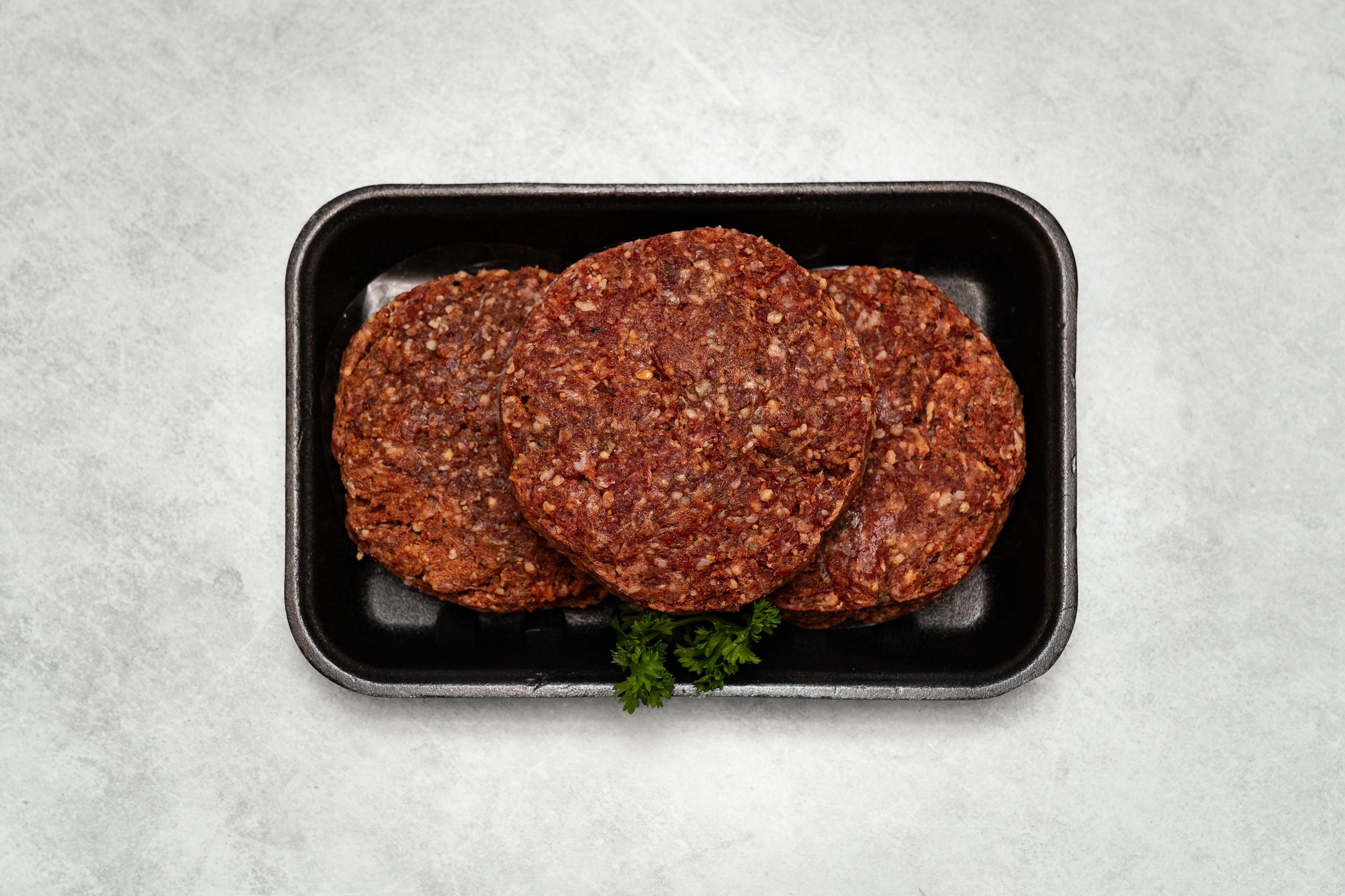 Pepper & Worcestershire Beef Burger Patties (gf) | Babinda Meats